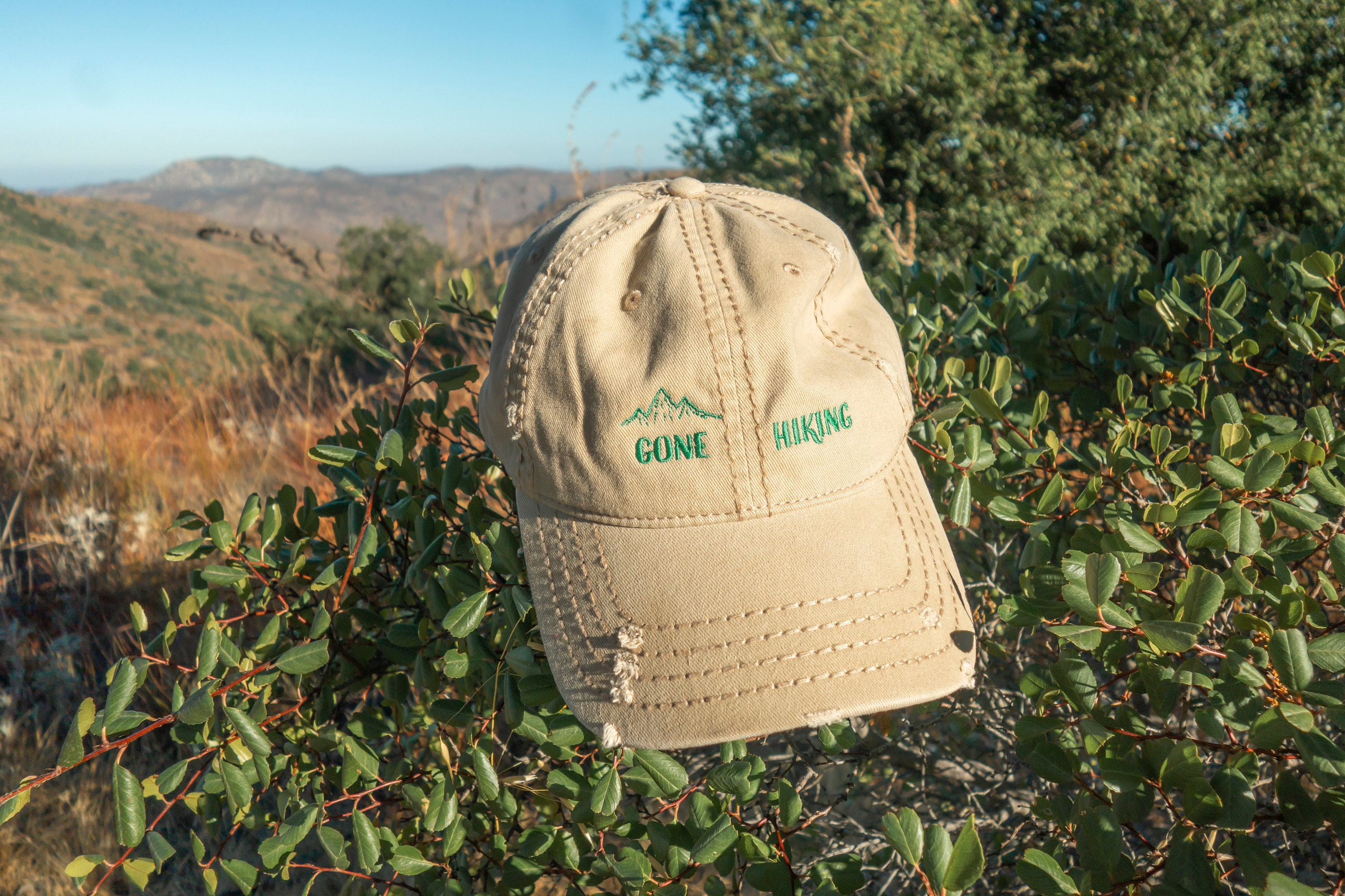 Hiking Camping Outdoors Baseball Cap Embroidered Hat - Perfect for ...
