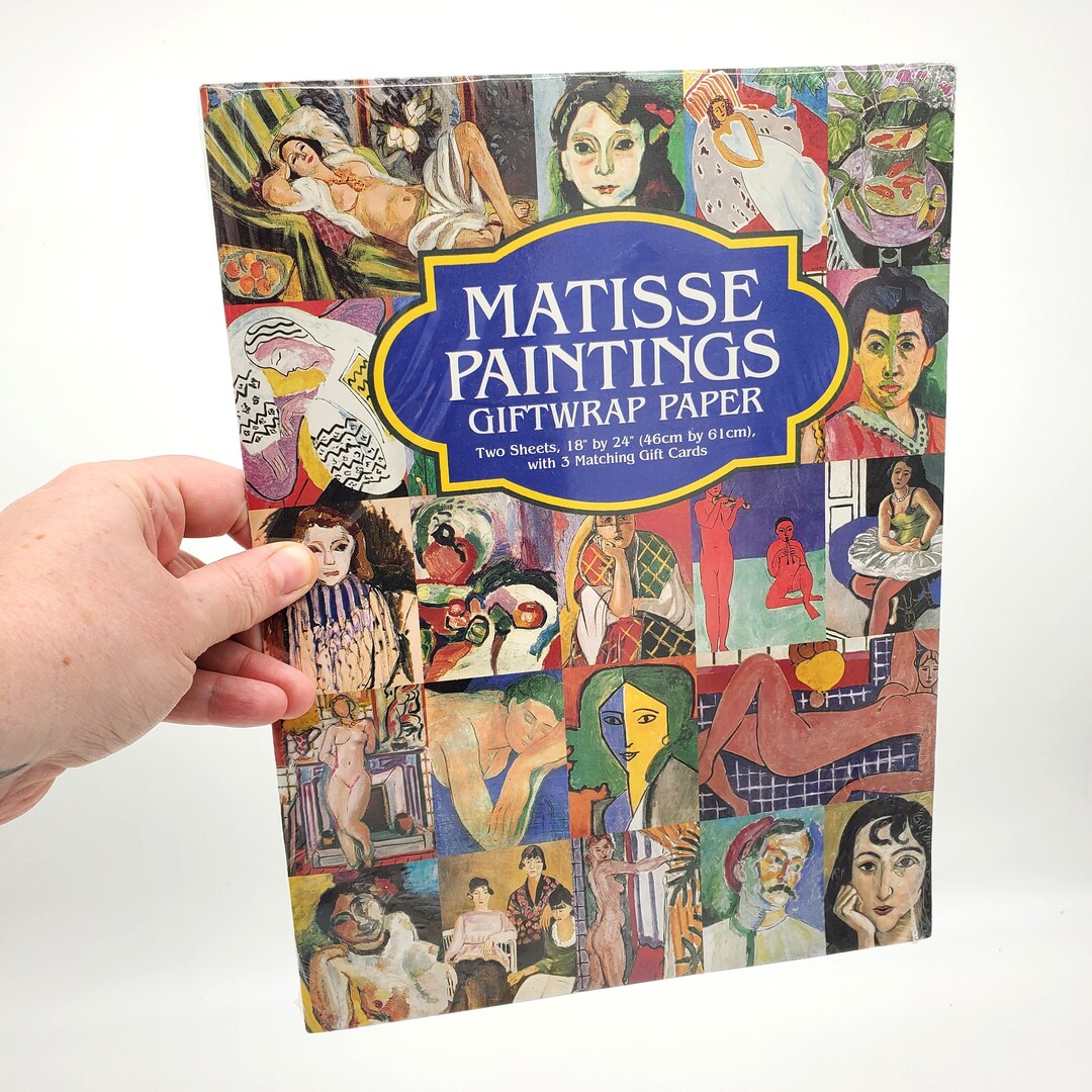 Vintage 1990s Dover Matisse Paintings Giftwrap Paper - Etsy