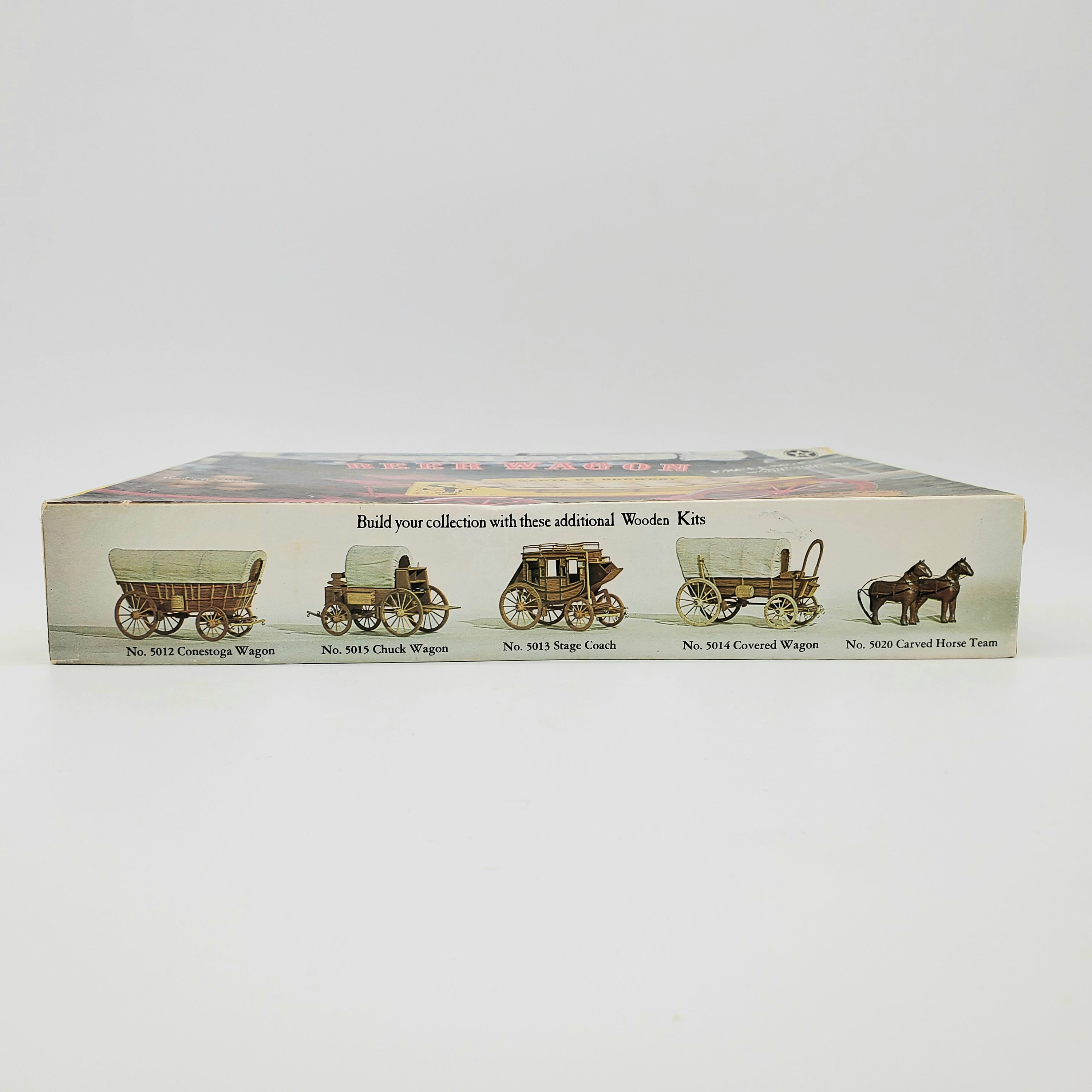 Vintage Beer Wagon Buildable Wood Model Kit Sante Fe Brewery Allwood ...