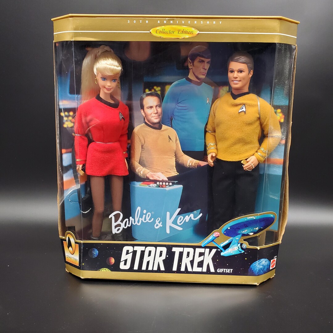 1996 Mattel Barbie & Ken Star Trek Gift Set Action Figures - 30th ...