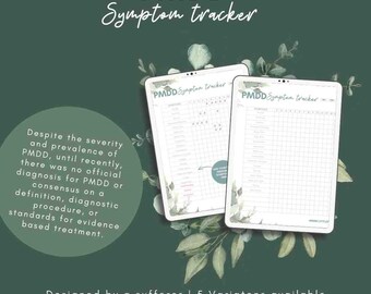 PMDD Symptoms Tracker Google Sheets, PMDD Awareness, Premenstrual ...
