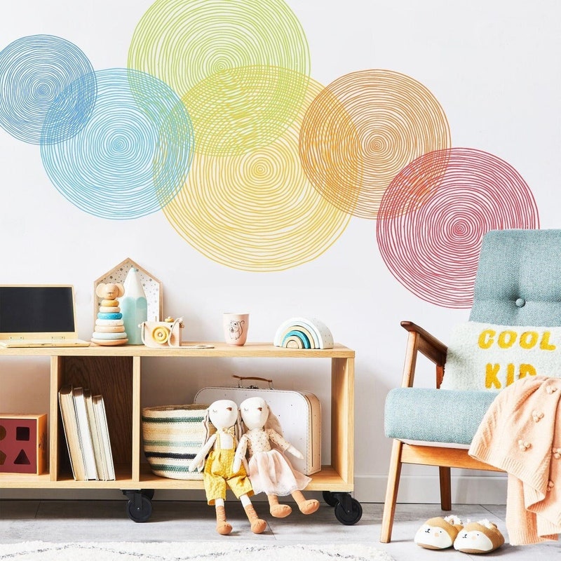 Circle Wall Decals - Etsy