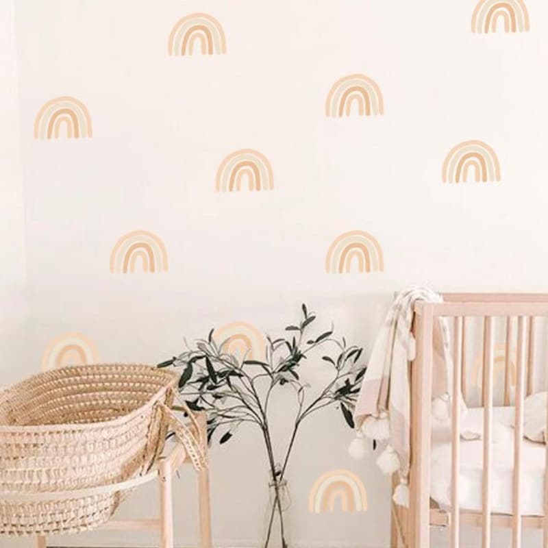 Boho Rainbow Wall Decal - Etsy