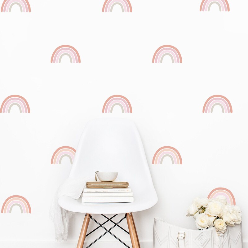 Rainbow Wall Decal - Etsy
