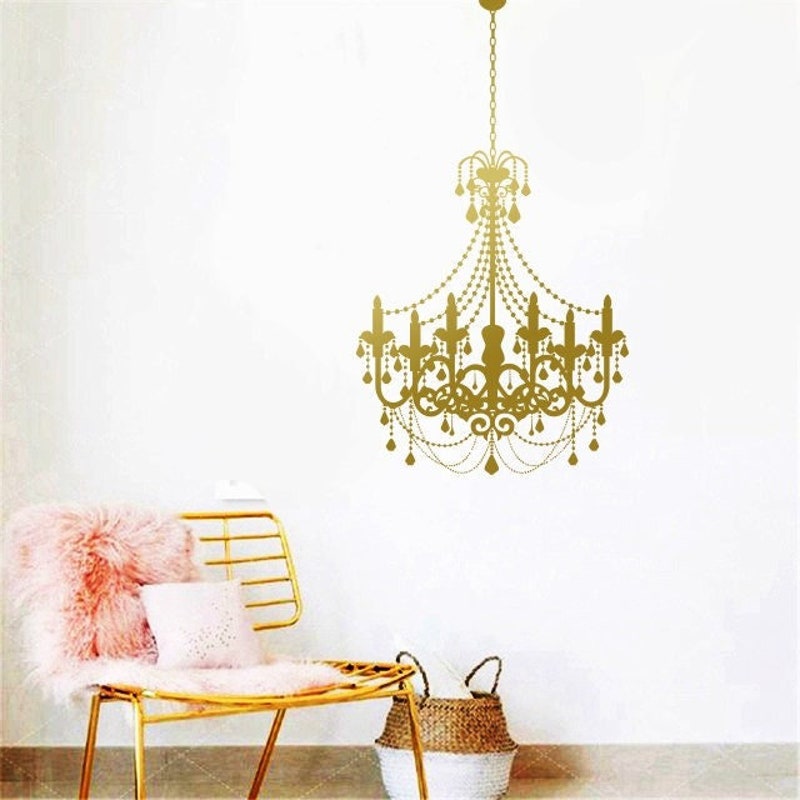 Chandelier Decal - Etsy