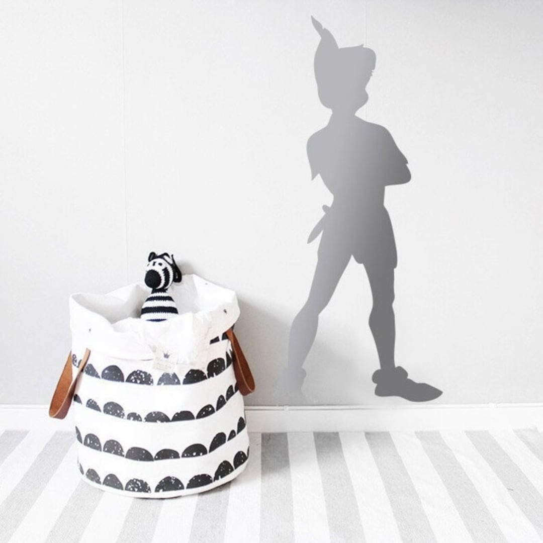 Peter Pan Wall Decal, Peter Pan Shadow Wall Decal, Peter Pan Wall ...