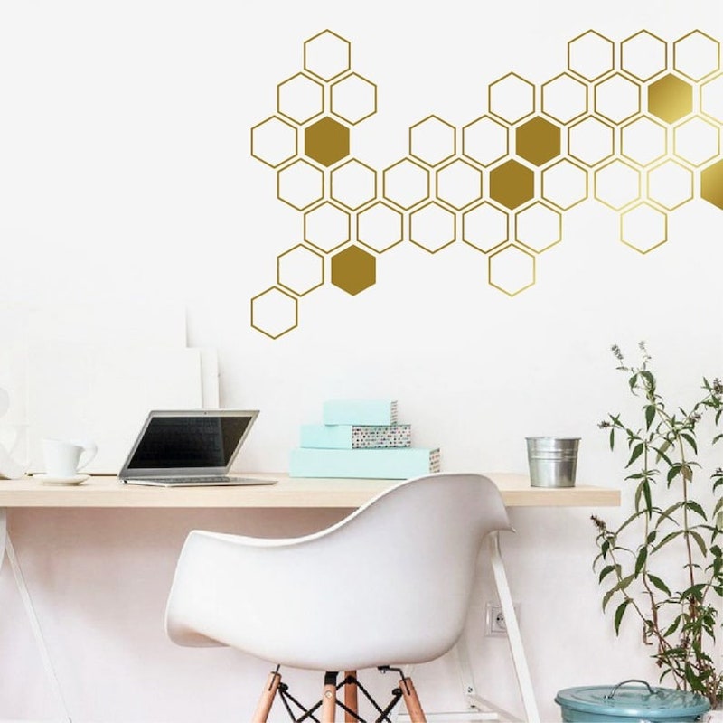 Gold Wall Decals - Etsy