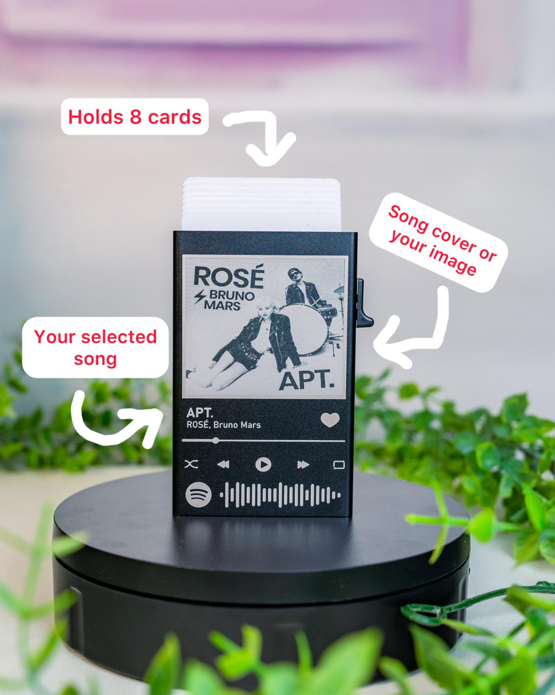 Custom Spotify Wallet – Personalized Photo and Song - Etsy