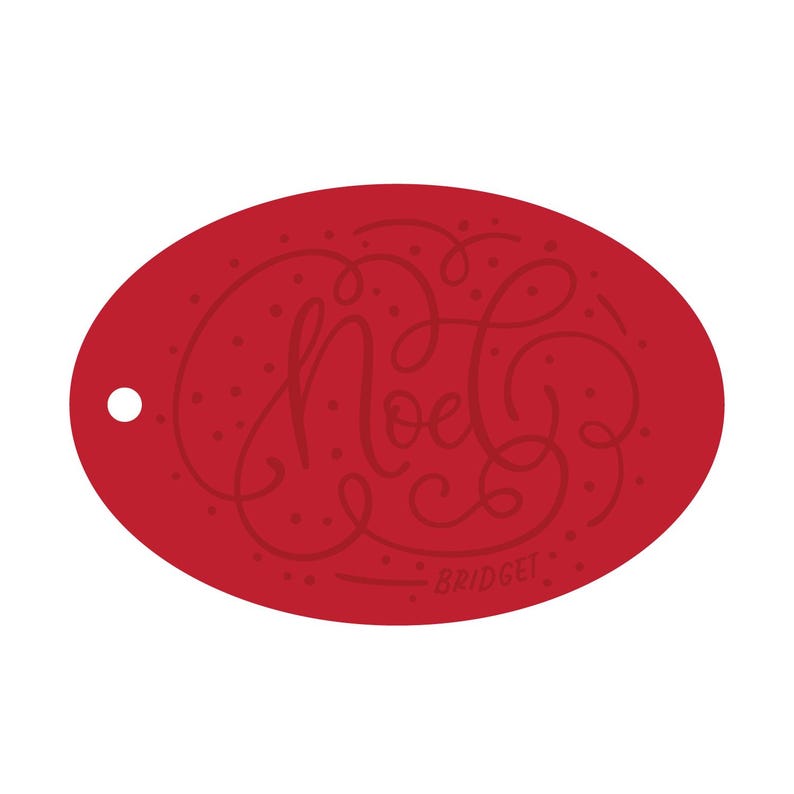 Embossed Gift Tags With Personalized Name | Custom Christmas Gift Tag ...