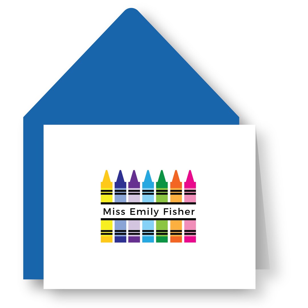 Folded Custom Notecards | Personalized Stationery - D76 - Etsy
