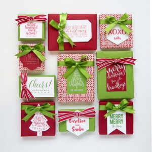 Embossed Gift Tags With Personalized Name | Custom Christmas Gift Tag ...
