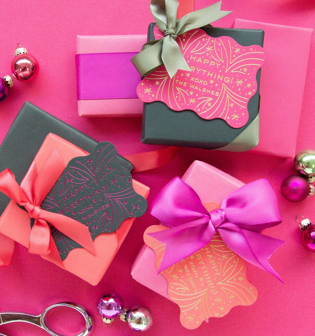 Foil Gift Tags With Personalized Name | Custom Snowflake Gift Tag ...