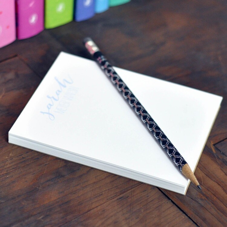 Personalized Small Note Pad Custom Monogram Notepads Etsy Personalized Small Note Pad Custom Monogram Notepads Etsy