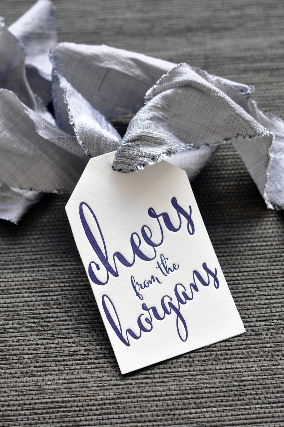 Letterpress Gift Tags With Personalized Name | Custom Celebration Gift ...