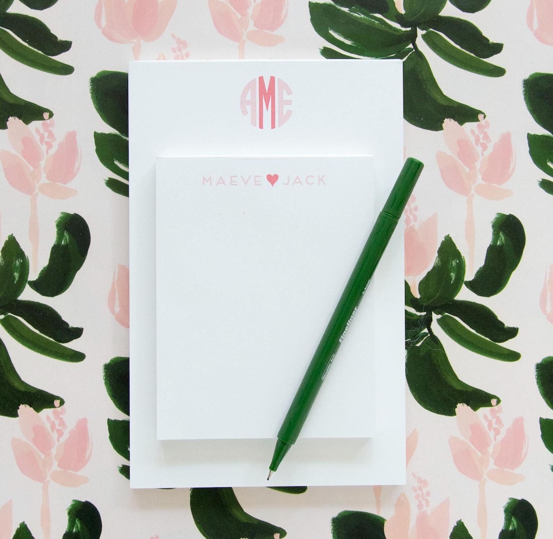 Set of Personalized Notepads | Custom Notepads | PP7 - Etsy