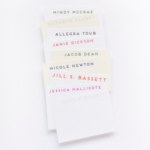 One Color Letterpress Custom Notecards From the Personal Stationery ...