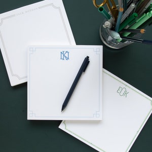 Personalized Border Notepad | Custom Executive Name Notepad | BF-6 - Etsy