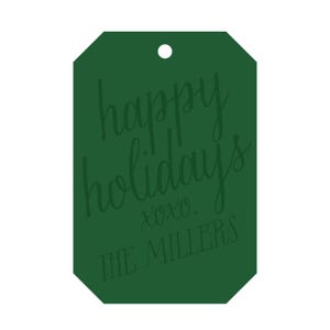 Embossed Gift Tags With Personalized Name | Custom Christmas Gift Tag ...