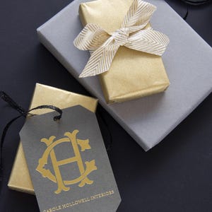 Letterpress Gift Tags With Personalized Name | Custom Celebration Gift ...