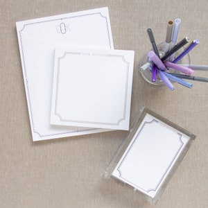 Personalized Border Notepad | Custom Executive Name Notepad | BF-6 - Etsy