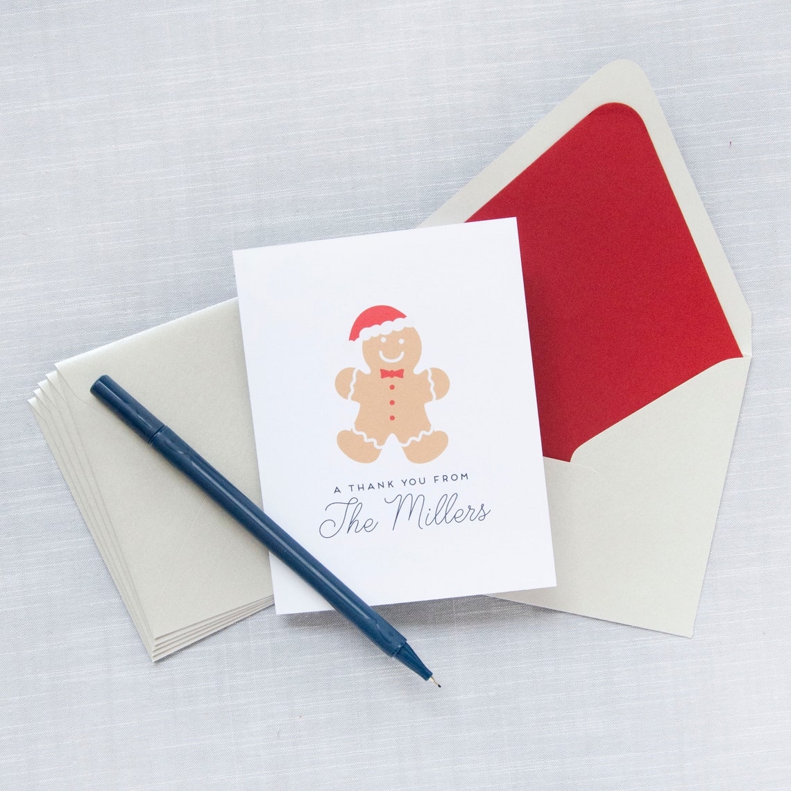 Folded Custom Notecards Personalized Stationery D79 | Etsy