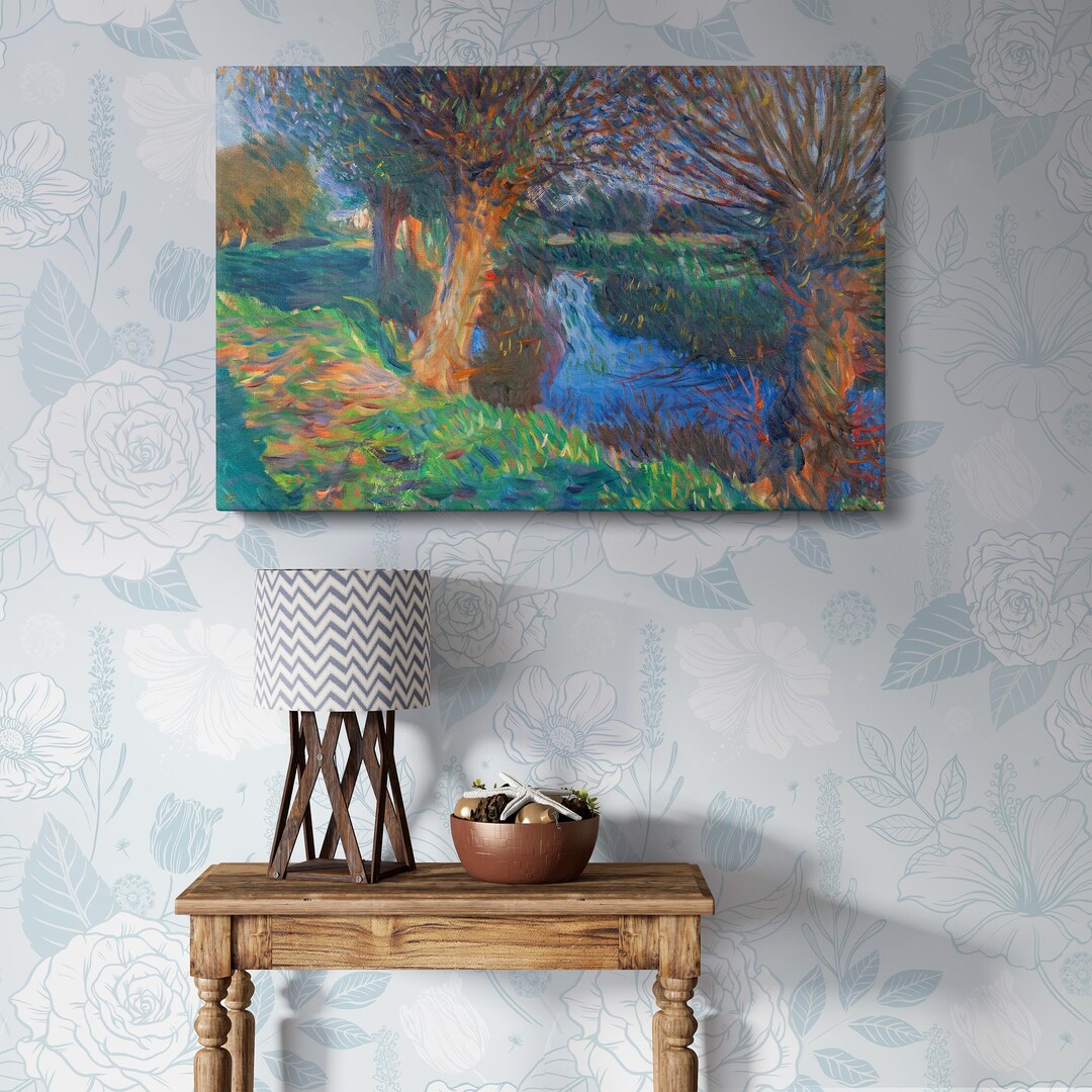 John Singer Sargent at Calcot Canvas Wall Art - Peaceful River ...