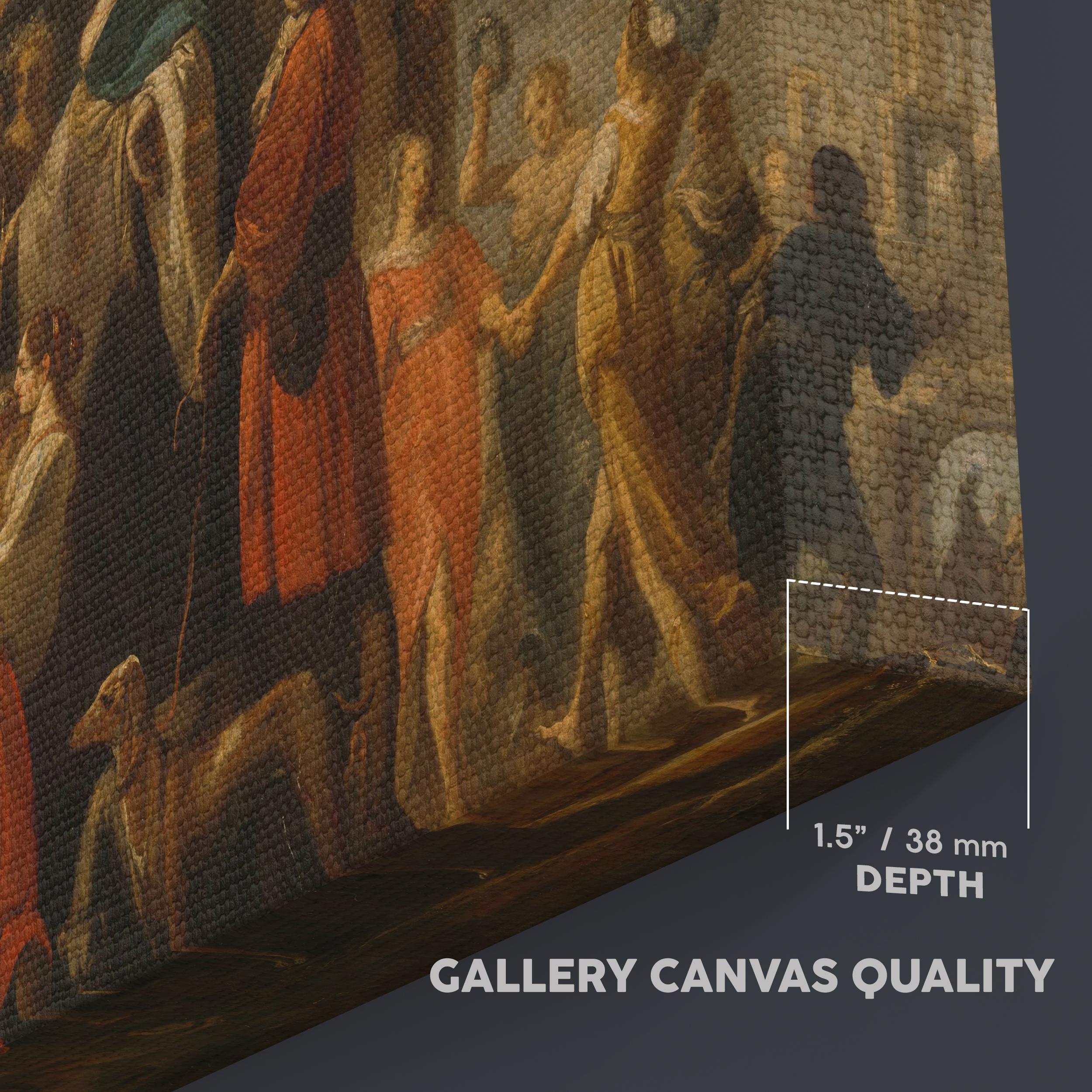Baroque Religious Scene Canvas Wall Prints - Jacob Hogers King Solomon ...