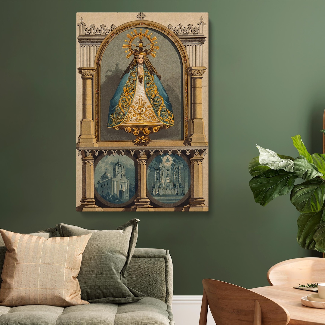 Catholic Virgin Mary Canvas Print - Religious Art of Our Lady for ...