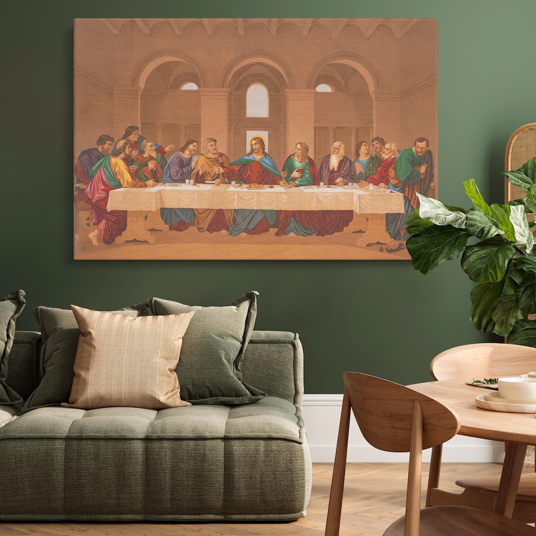 Leonardo Da Vinci the Last Supper Canvas - Timeless Biblical ...