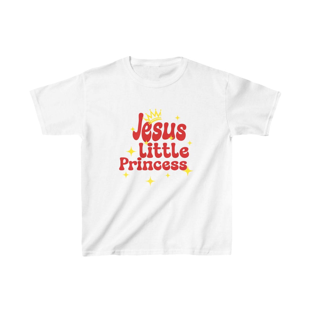 Jesus Little Princess Kids Tee, Cute Christian T-shirt for Girls ...