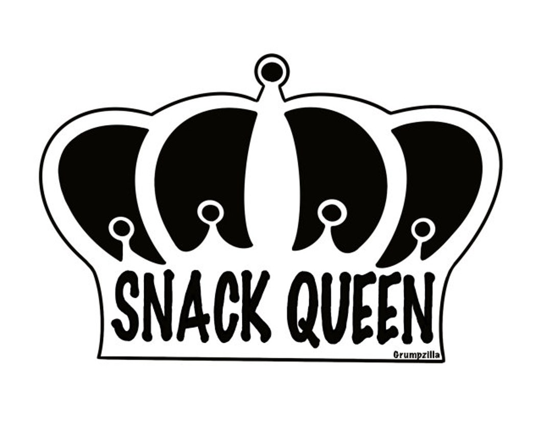 Snack Queen Vinyl Sticker ENVÍO GRATIS - Etsy España