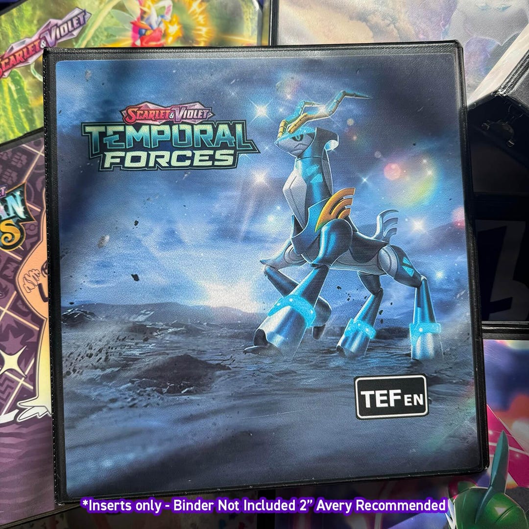 Temporal Forces Binder Inserts 2 TCG Binder Covers & Spine Timeless ...
