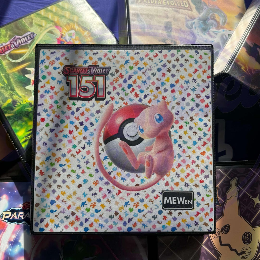 Pokémon 151 Binder - 1.5” Collector’s Album - Exclusive Kanto Artwork ...