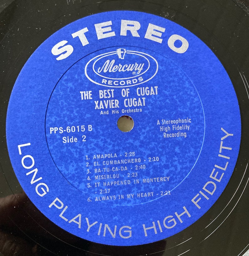 Xavier Cugat and His Orchestra the Best of Cugat Gatefold - Etsy