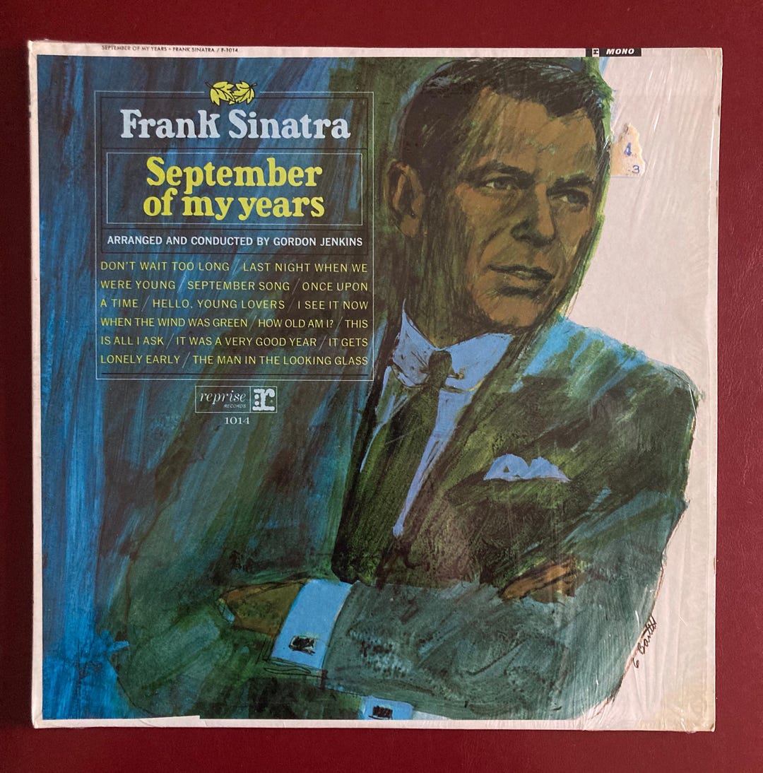 Frank Sinatra “september of My Years” Vinyl Record Album 1965 - Etsy