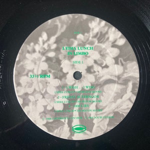 Rare Lydia Lunch: “in Limbo” Vinyl Record Album 1984 - Etsy