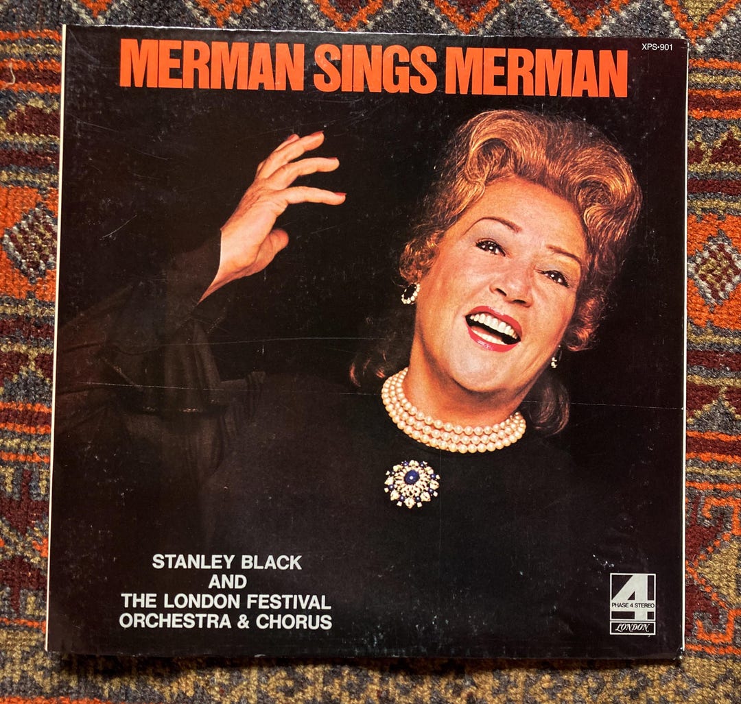 Ethel Merman “merman Sings Merman” Gatefold Vinyl Record Album 1972 - Etsy