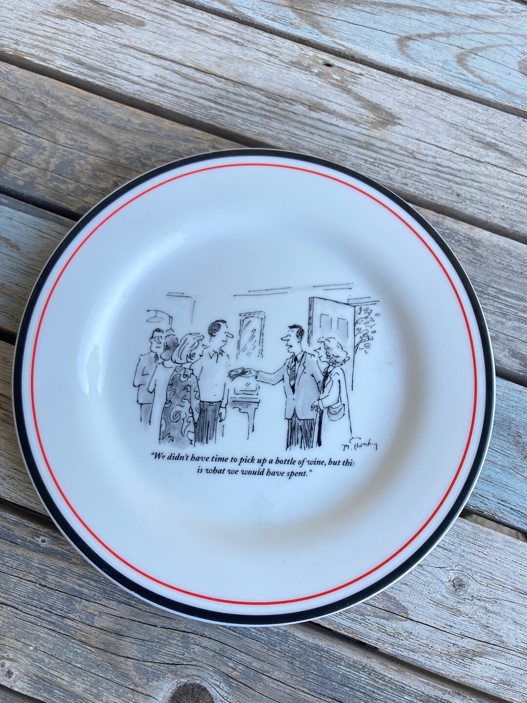 Restoration Hardware Mike Twohy New Yorker Cartoon Ceramic Plate 1999 ...