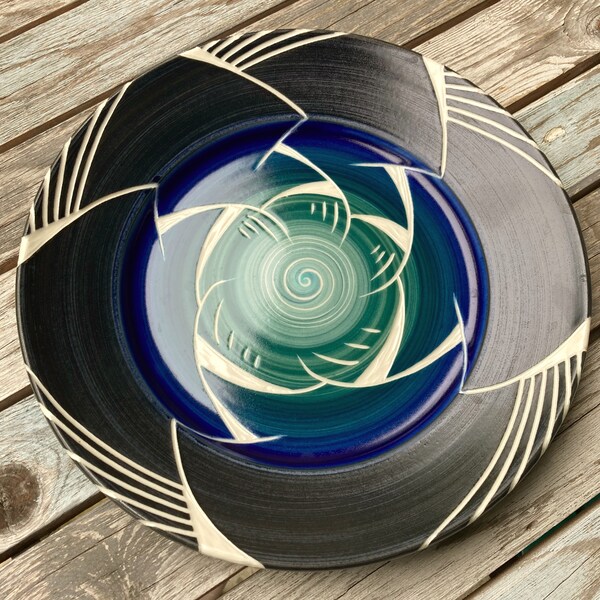 Plate Pottery - Etsy