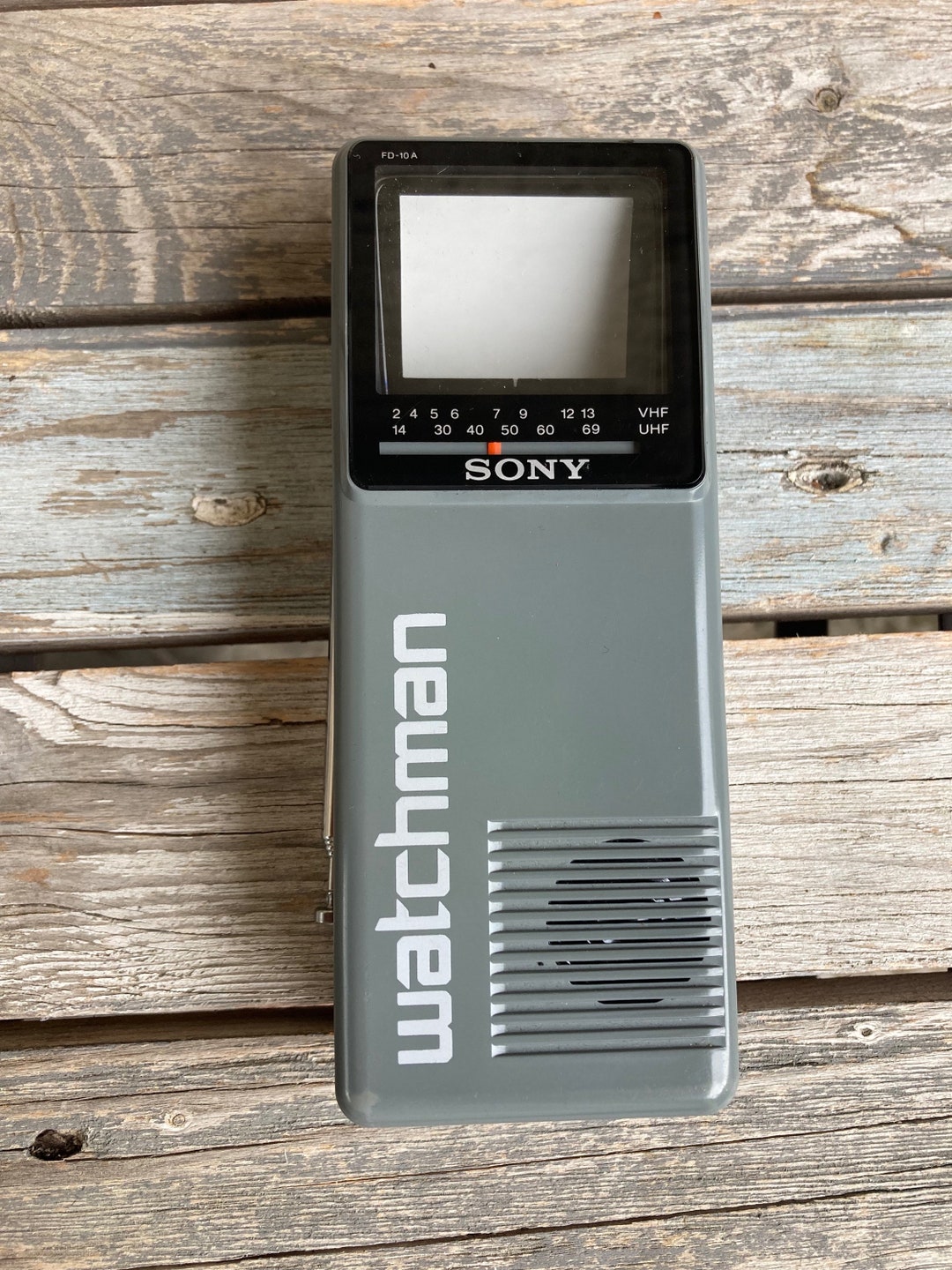 Vintage Sony Watchman B&W Handheld Portable TV Radio 1989 Japan - Etsy