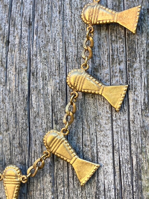 Alva Museum Replicas South American Goldtone Fish Cho… - Gem