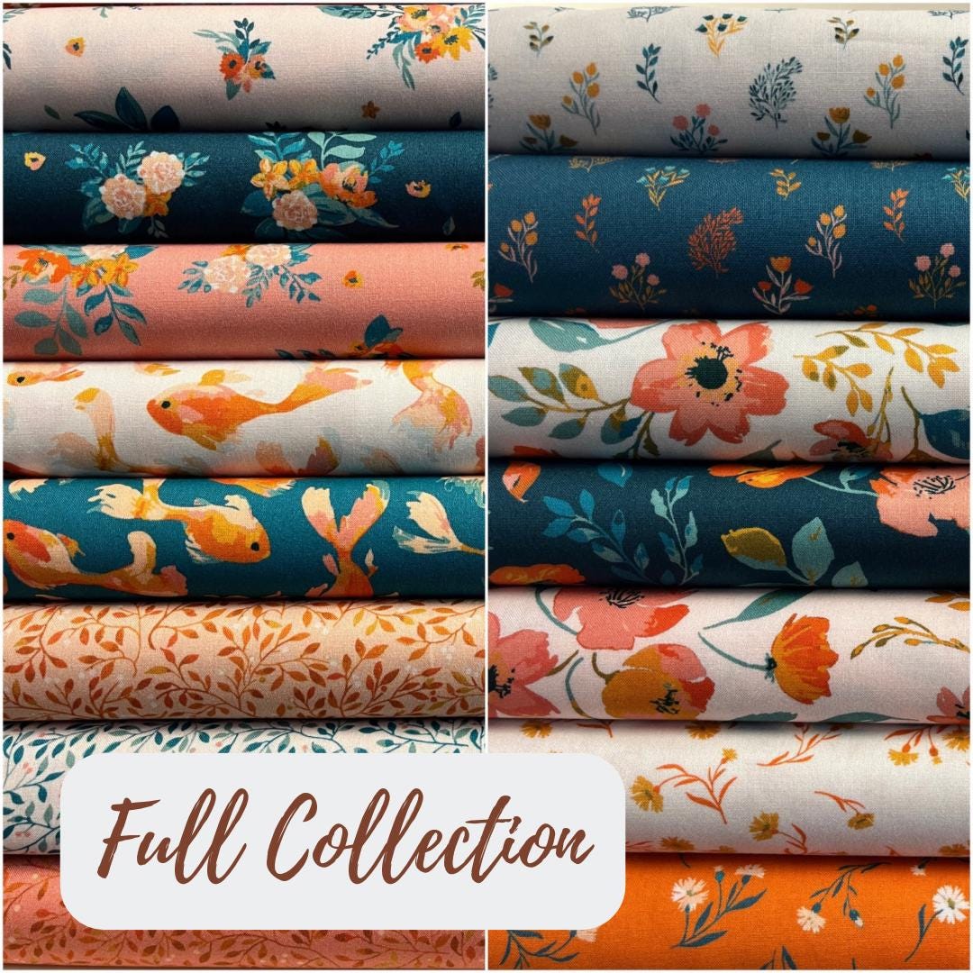 Stephanie Fat Quarter Bundle by Joanna Plucknett for Clothworks - Full ...