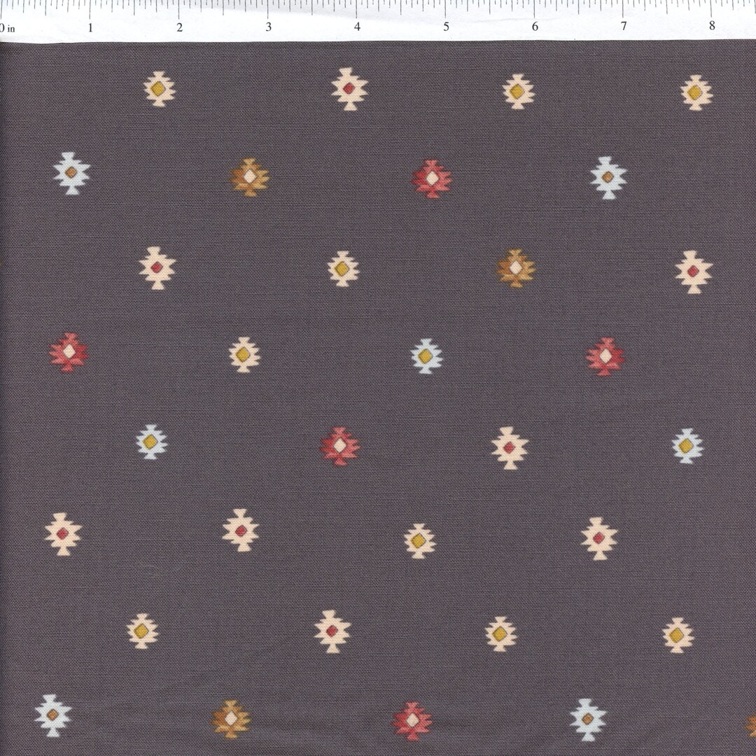 Wild West Motif in Gray by Sara Boccaccini Meadows for Figo Fabrics ...