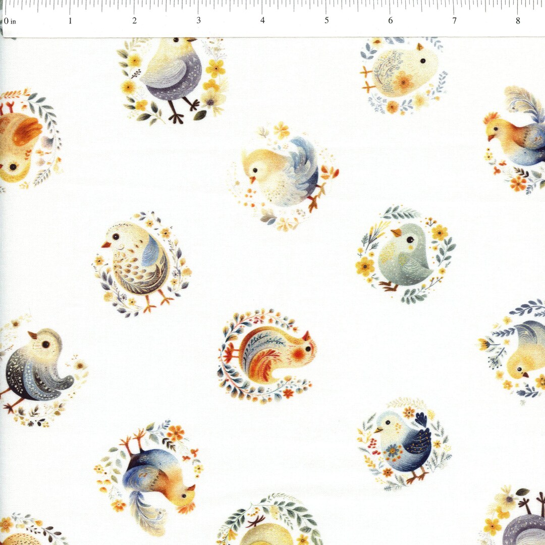 Poultry in Motion Chicks in White by Morris Creative Group for QT ...