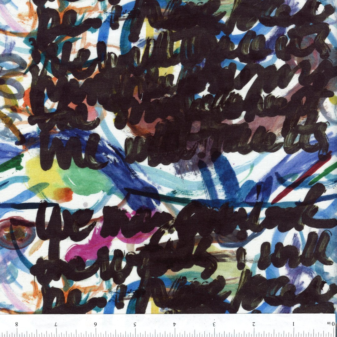 Sold by the Half Yard Ravel Tangle in Saltwater by E Bond for Free ...