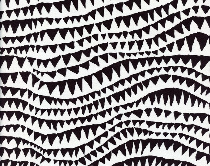 Stash Sharks Teeth in Black by Brandon Mably for the Kaffe Fassett ...