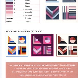 Kinfolk Modern Quilt Pattern by Wren Collective - Etsy