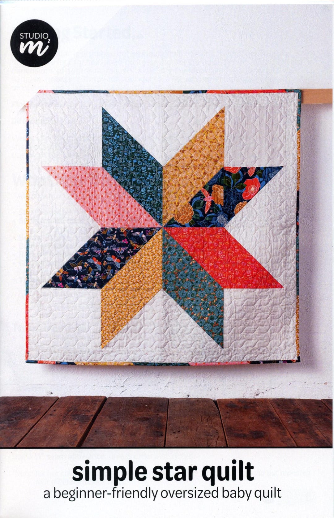 Simple Star Quilt Printed Pattern - Etsy