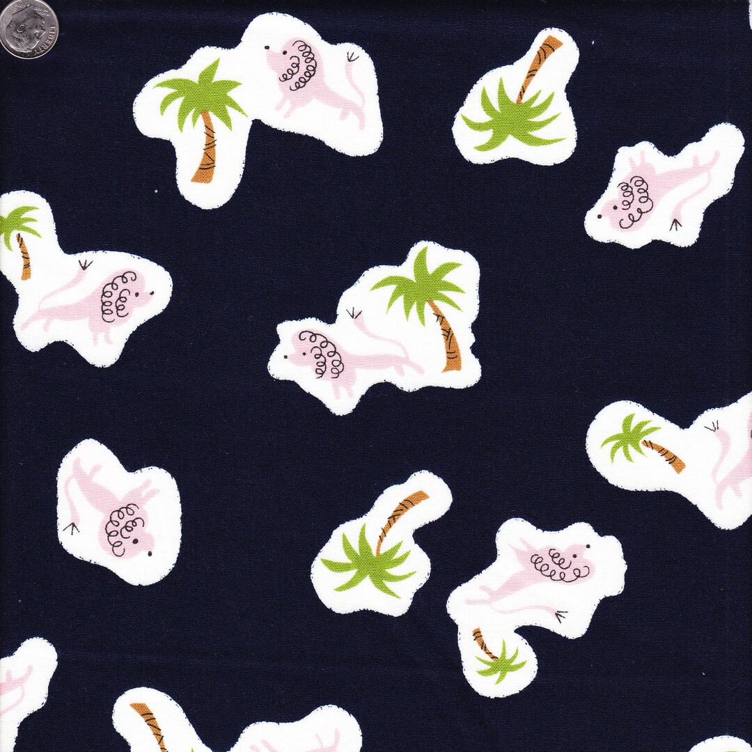 Cotton + Steel Kim Kight Steno Pool Loodles in Sapphire - Sold in Half ...