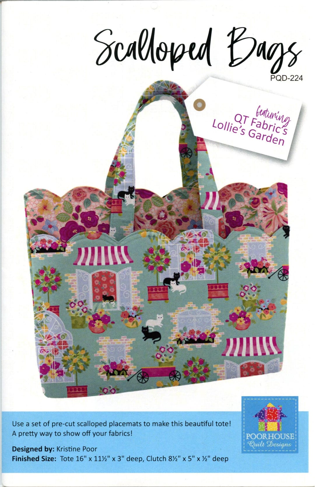Scalloped Bags Pattern by Poorhouse Quilt Designs - Etsy